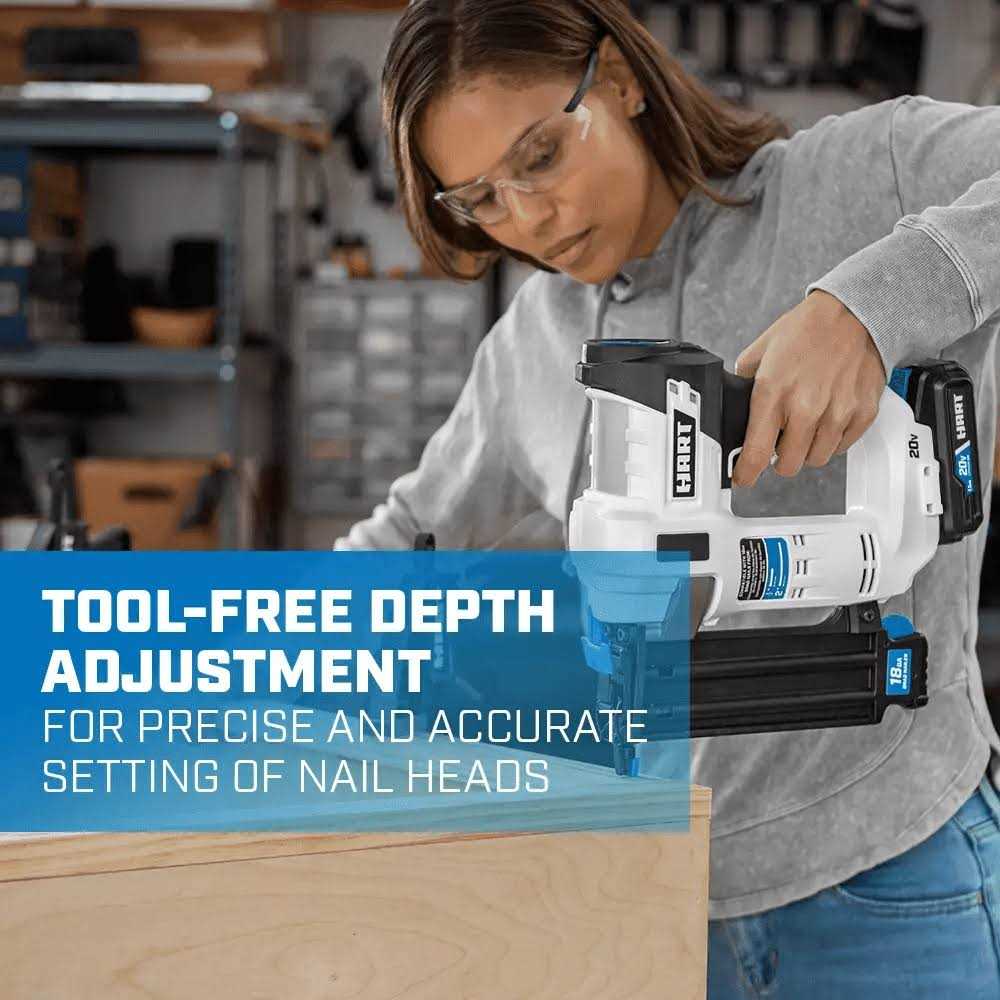 HART 20-Volt 18-Gauge 2-inch Brad Nail Gun - Shop Hardware Tools for ...