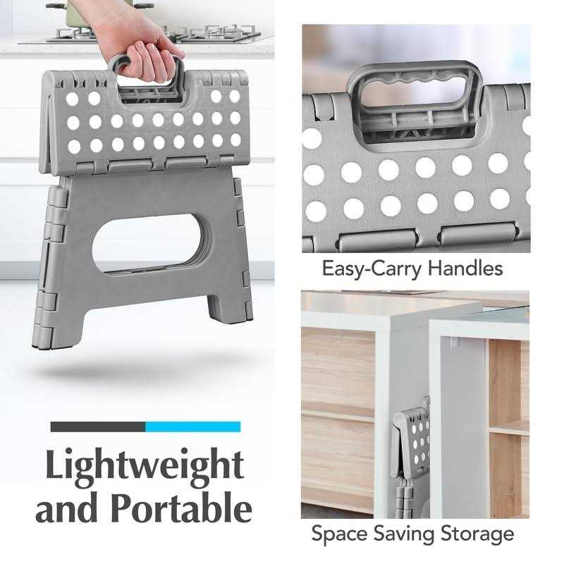 Handy Laundry Folding Step Stool The Lightweight Step Stool is Sturdy ...