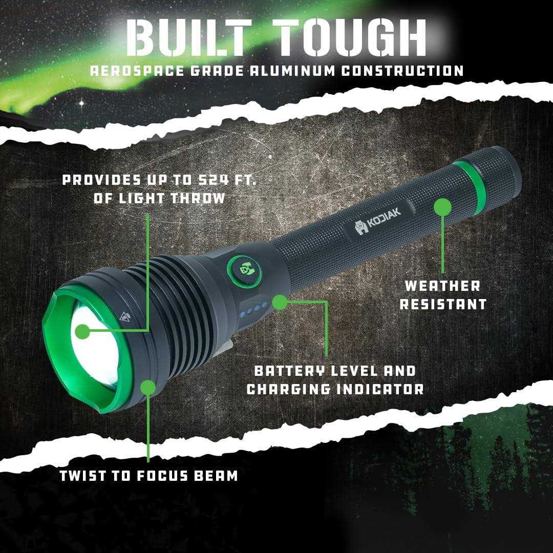 Kodiak Kraken Rechargeable 6000 Lumen Grade Flashlight - Shop Hardware ...