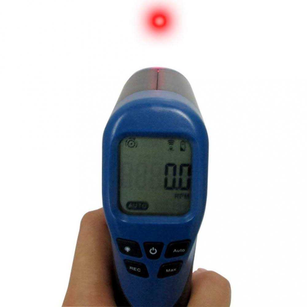Handheld Digital Laser Tachometer Non-Contact RPM Meter Motor Speed ...