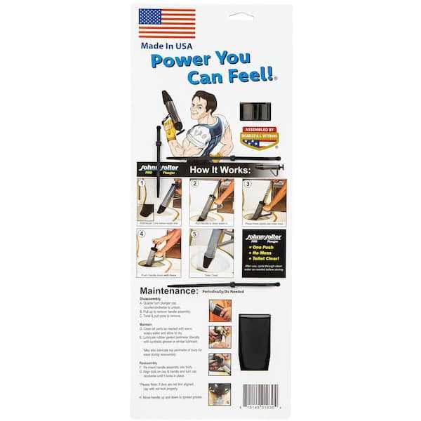 Johnny Jolter PRO Toilet Plunger - Shop Hardware Tools for Work and Home