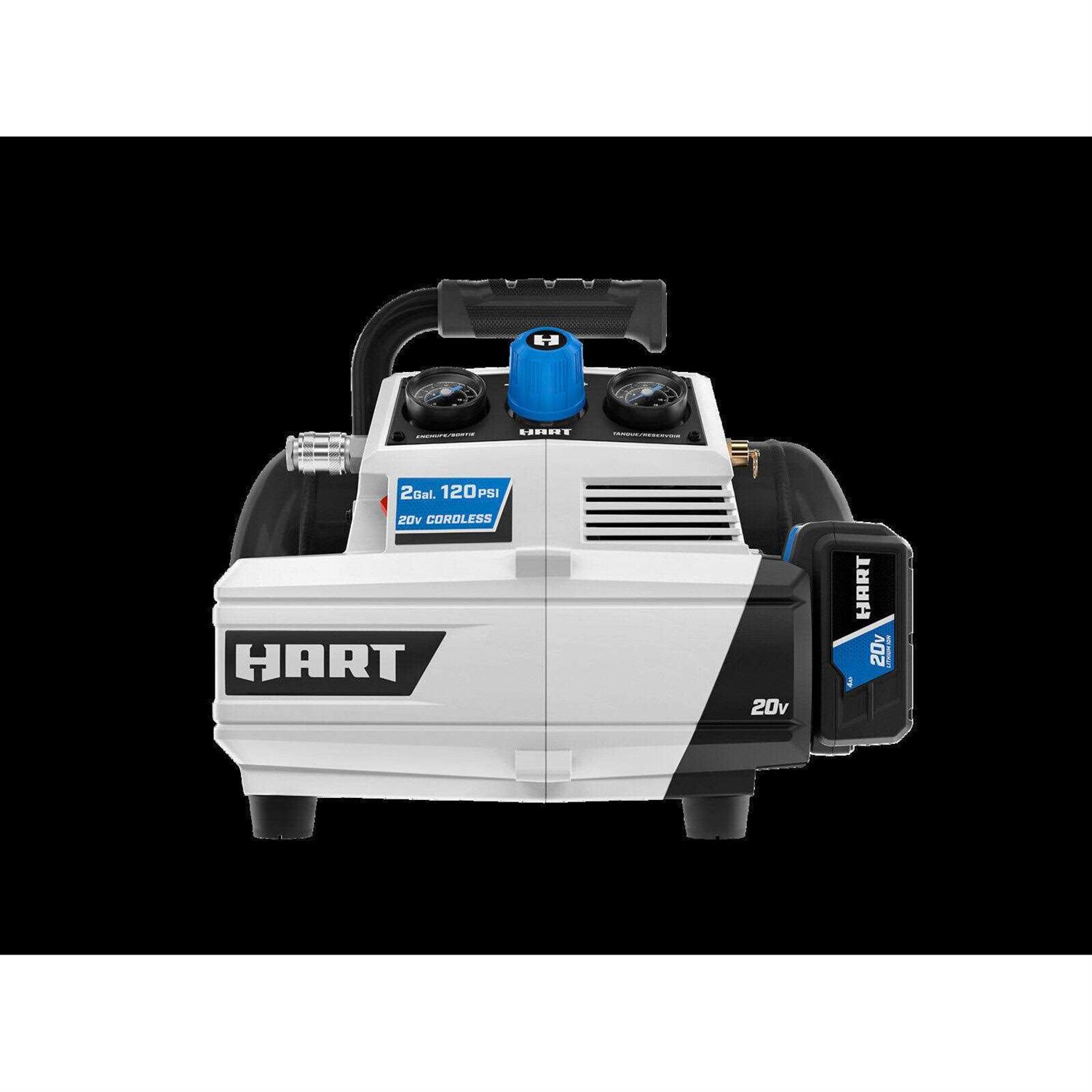 Hart 20-Volt 2-Gallon Compressor - Shop Hardware Tools for Work and Home