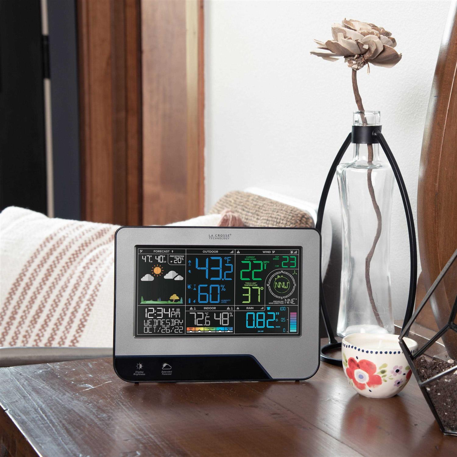 La Crosse Technology Wi-Fi Professional Weather Center with Combination ...