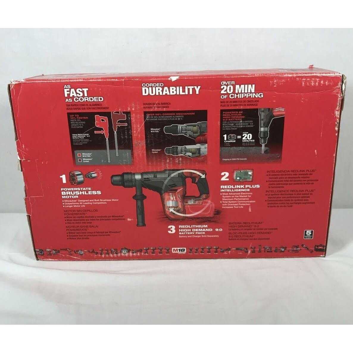 Milwaukee M18 FUEL SDS-Max Rotary Hammer 2717-20 - Shop Hardware Tools ...