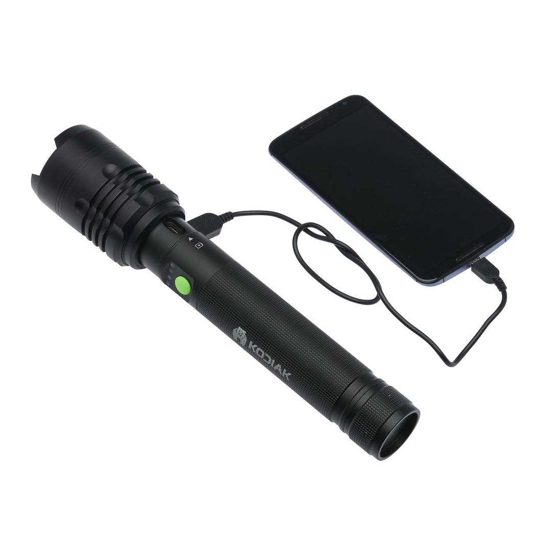 Kodiak Kiran Rechargeable 10000 Lumen Tactical Flashlight - Shop ...