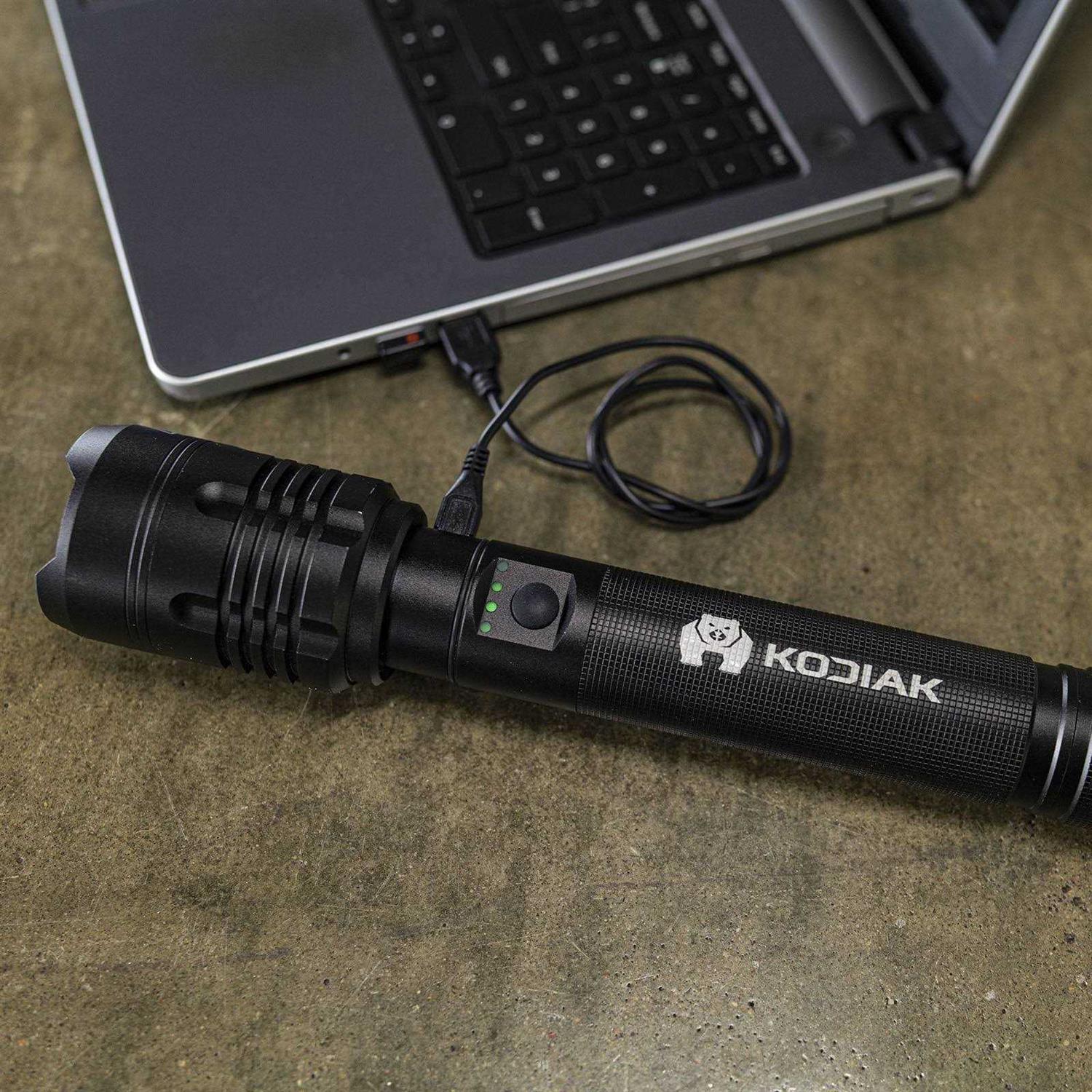 Kodiak Rechargeable 6000 Lumen Flashlight - Shop Hardware Tools for ...