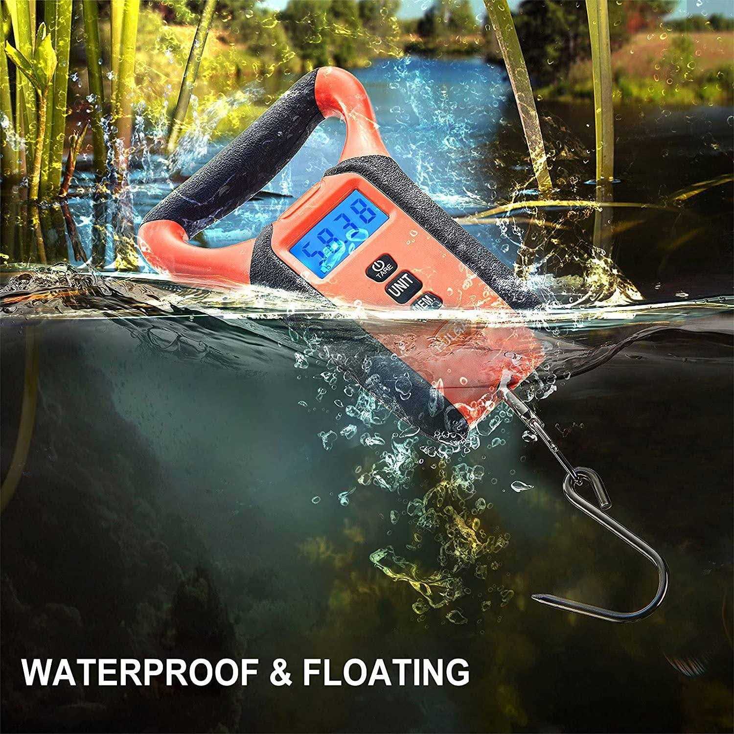 FULGATI Waterproof Fish Scale Floating Fishing Scale with Lip Gripper ...