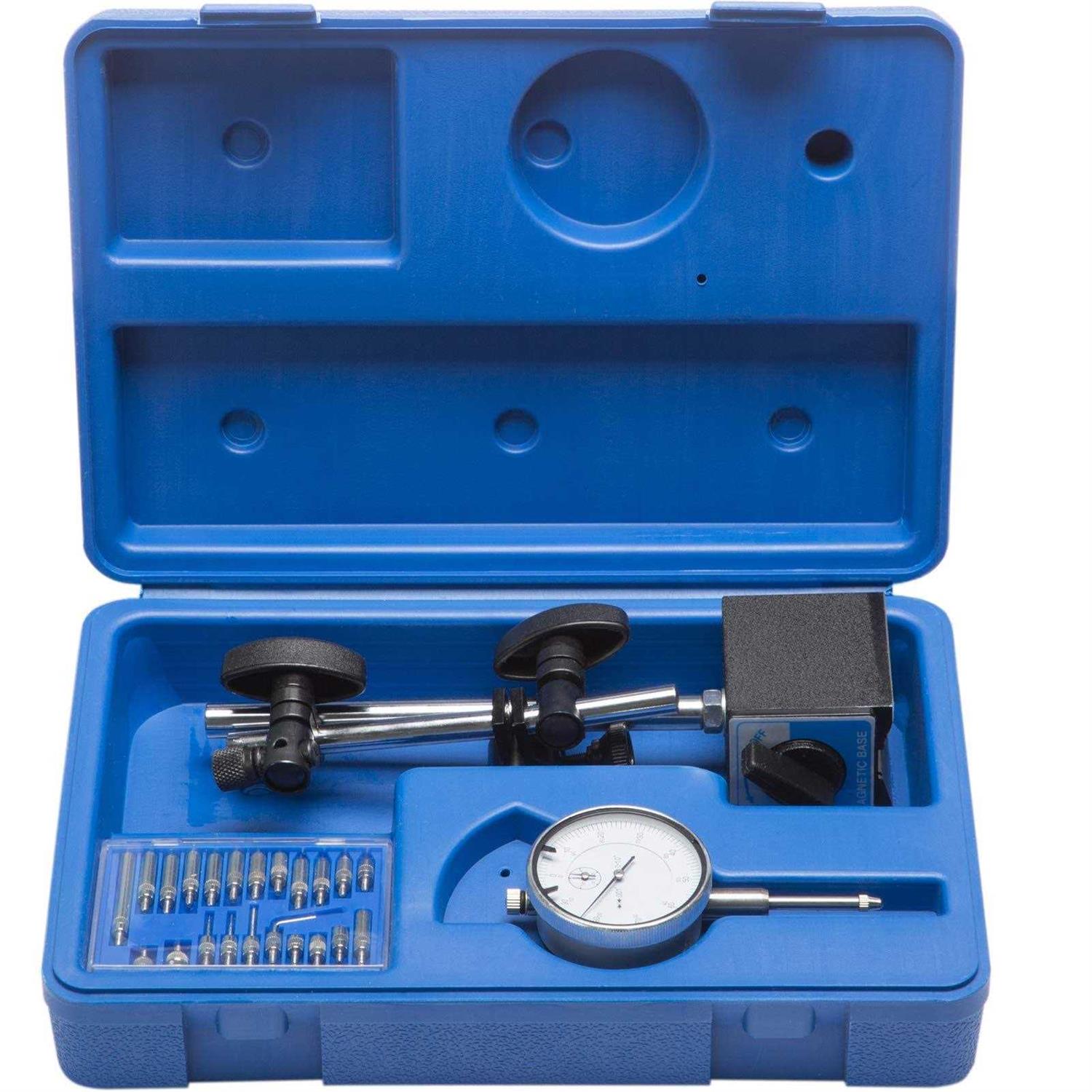 NACHEE Dial Indicator with Magnetic Base Holder Differential Backlash ...