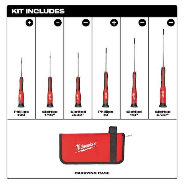 Milwaukee Screwdriver Set with Precision - Shop Hardware Tools for Work ...