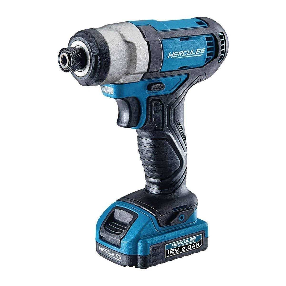 Hercules 12V Cordless 1/4 in. Hex Compact Impact Driver - Shop Hardware ...