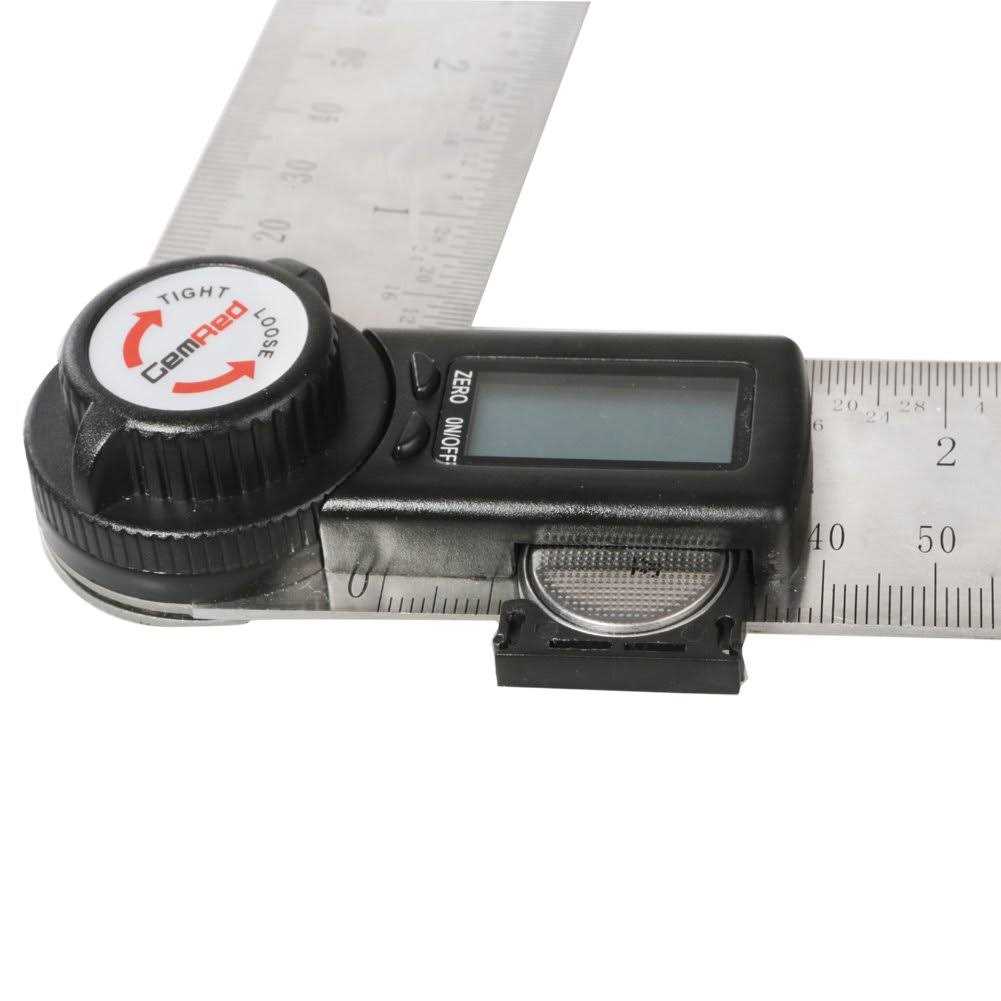 GemRed 82305 Digital Angle Finder Protractor Stainless Steel 200mm ...