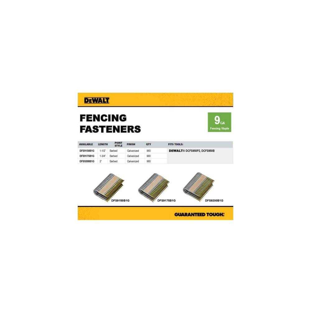DeWalt 9 GA Galvanized Barbed Fencing Staples DFS9150B1G - Shop ...