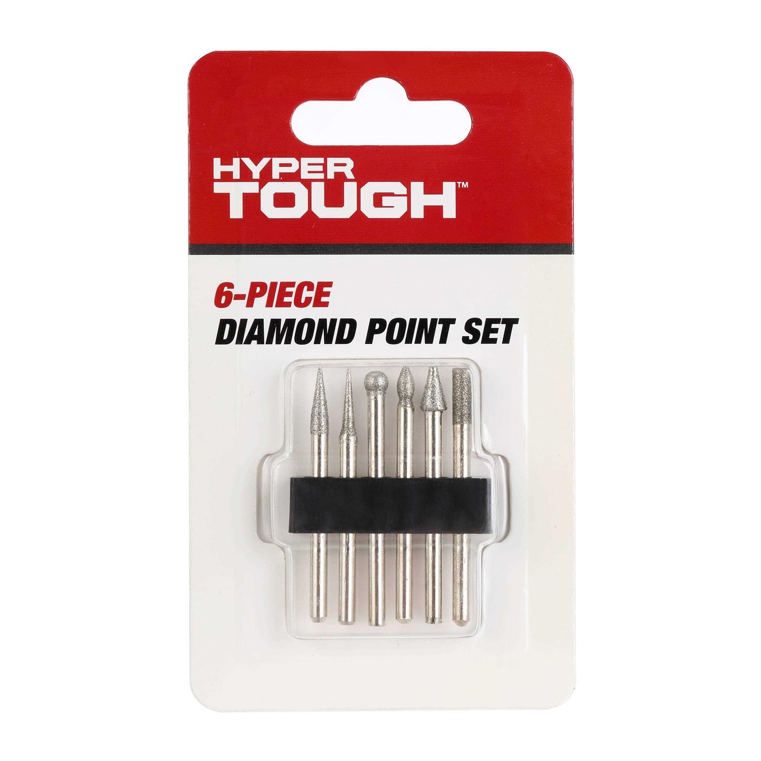 Hyper Tough 6 Piece Rotary Diamond Bit Set - Shop Hardware Tools for ...