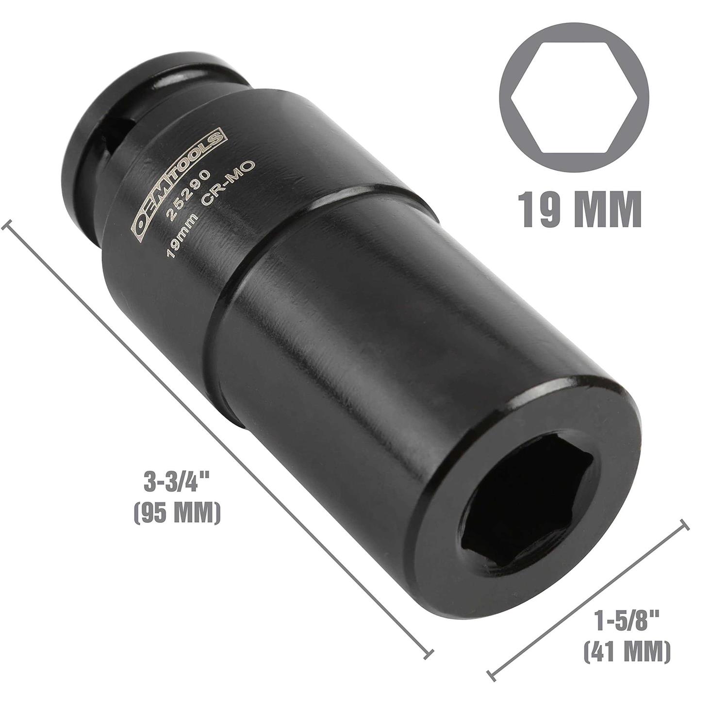 OEMTOOLS 25290 19 mm Crank Bolt Socket - Shop Hardware Tools for Work ...
