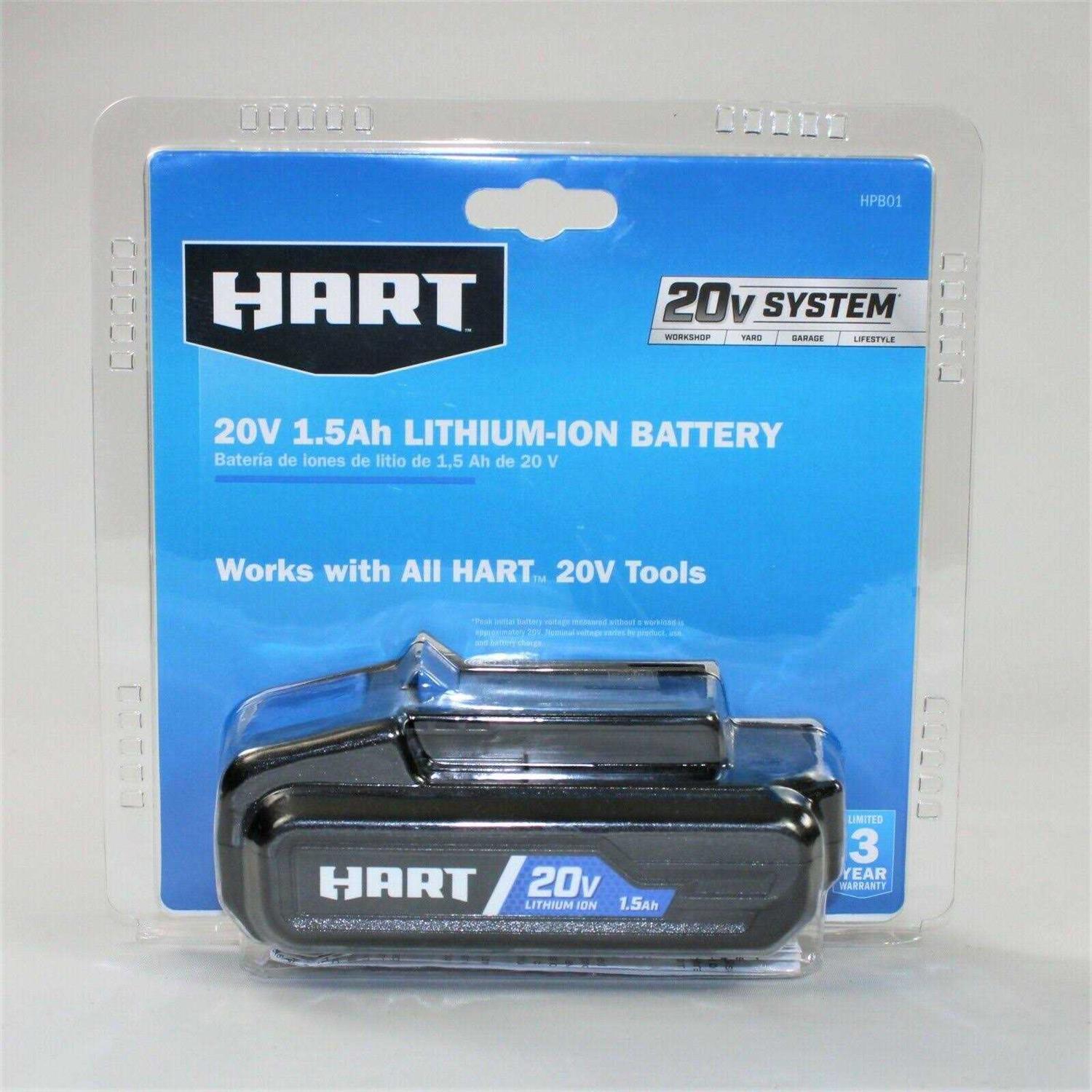 Hart 20-Volt Lithium-Ion 1.5Ah Battery - Shop Hardware Tools for Work ...