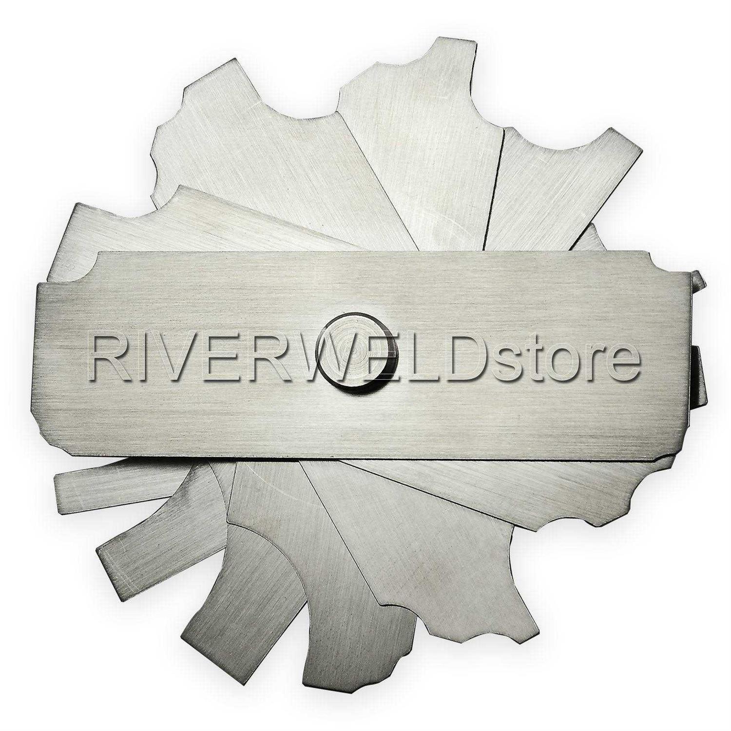 RIVERWELD 7piece Fillet Weld Set Gage Rl Gauge Welding Inspection Test ...