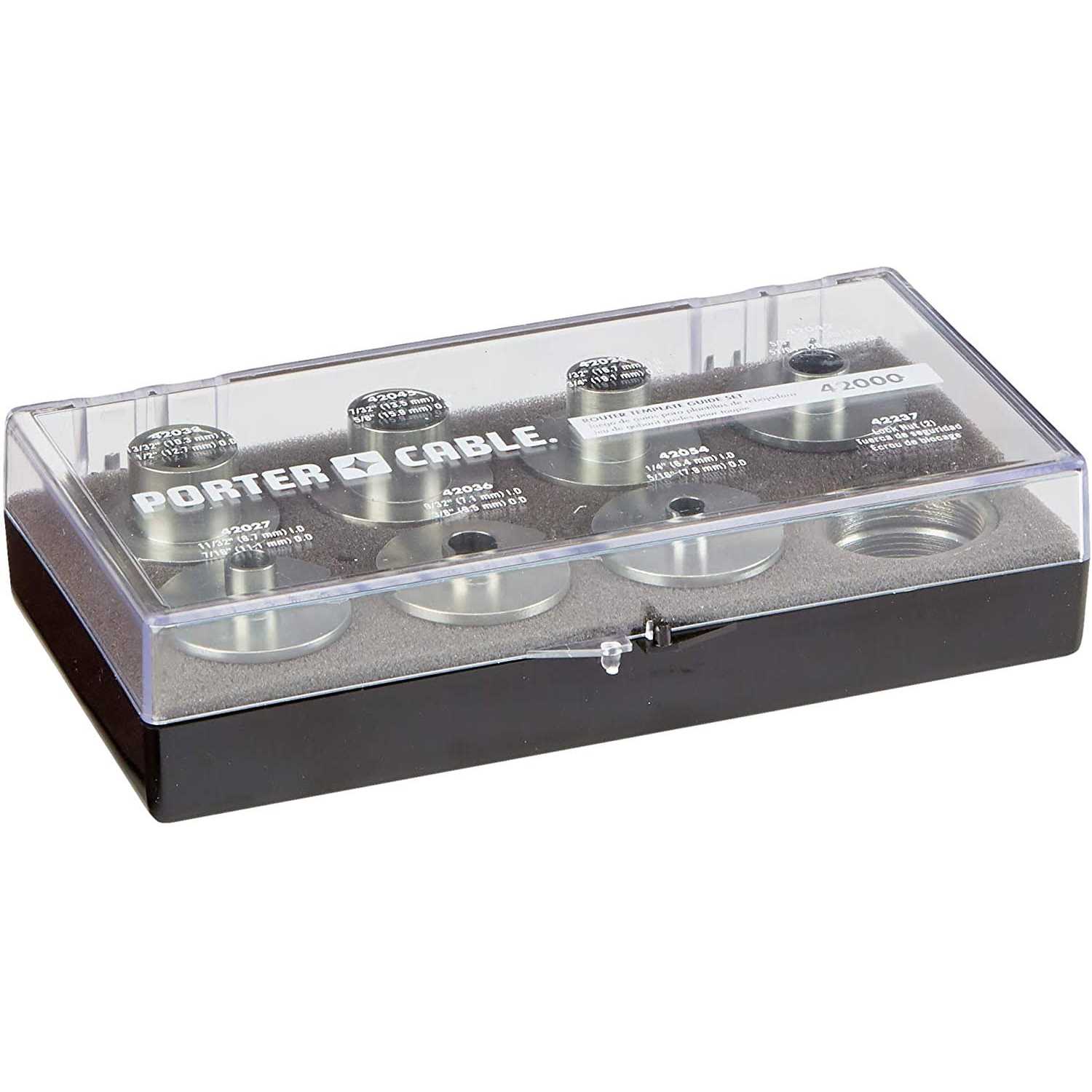 Porter Cable 42000 Router Template Guide Set - Shop Hardware Tools for ...