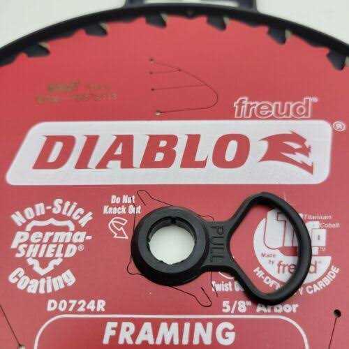 Diablo 7-1/4 in. x 24-Teeth Tracking Point Framing Saw Blade D0724W ...