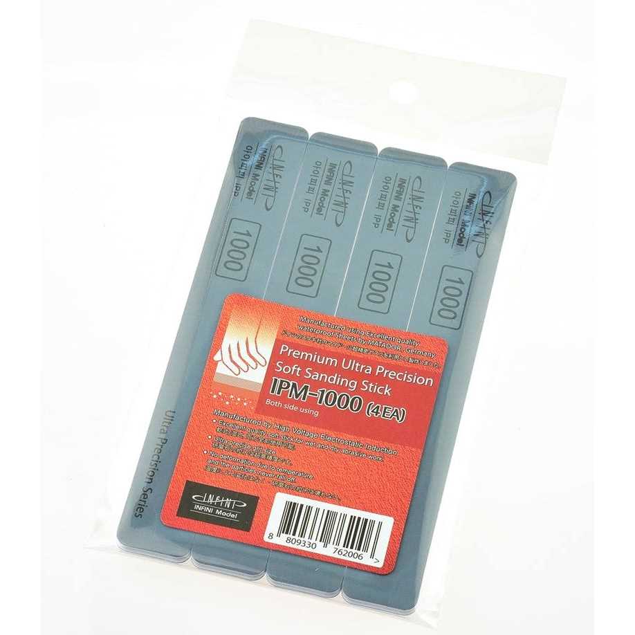 Infini Model Premium Ultra Precision Soft Sanding Stick Full Set #400 ...