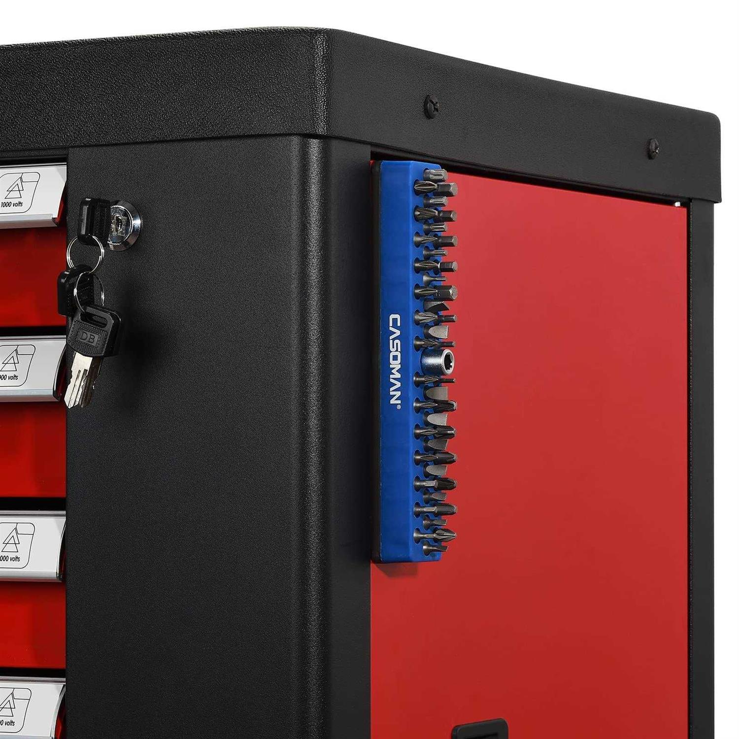 Casoman 1/4 Hex Bit Organizer with Magnetic Base Blue Hole Bit ...