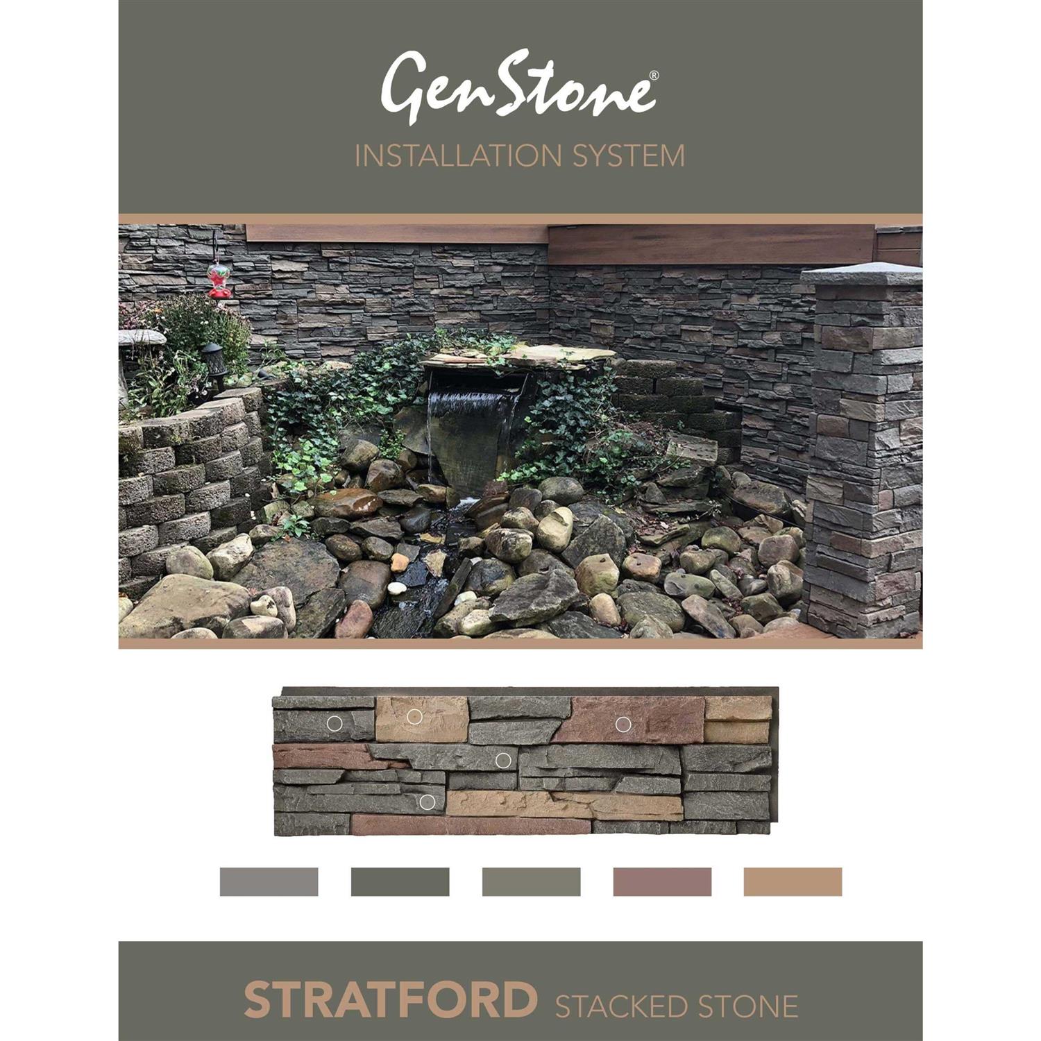 GenStone G2 Exterior 3.13-Sq ft Faux Stone Veneer - Shop Hardware Tools ...