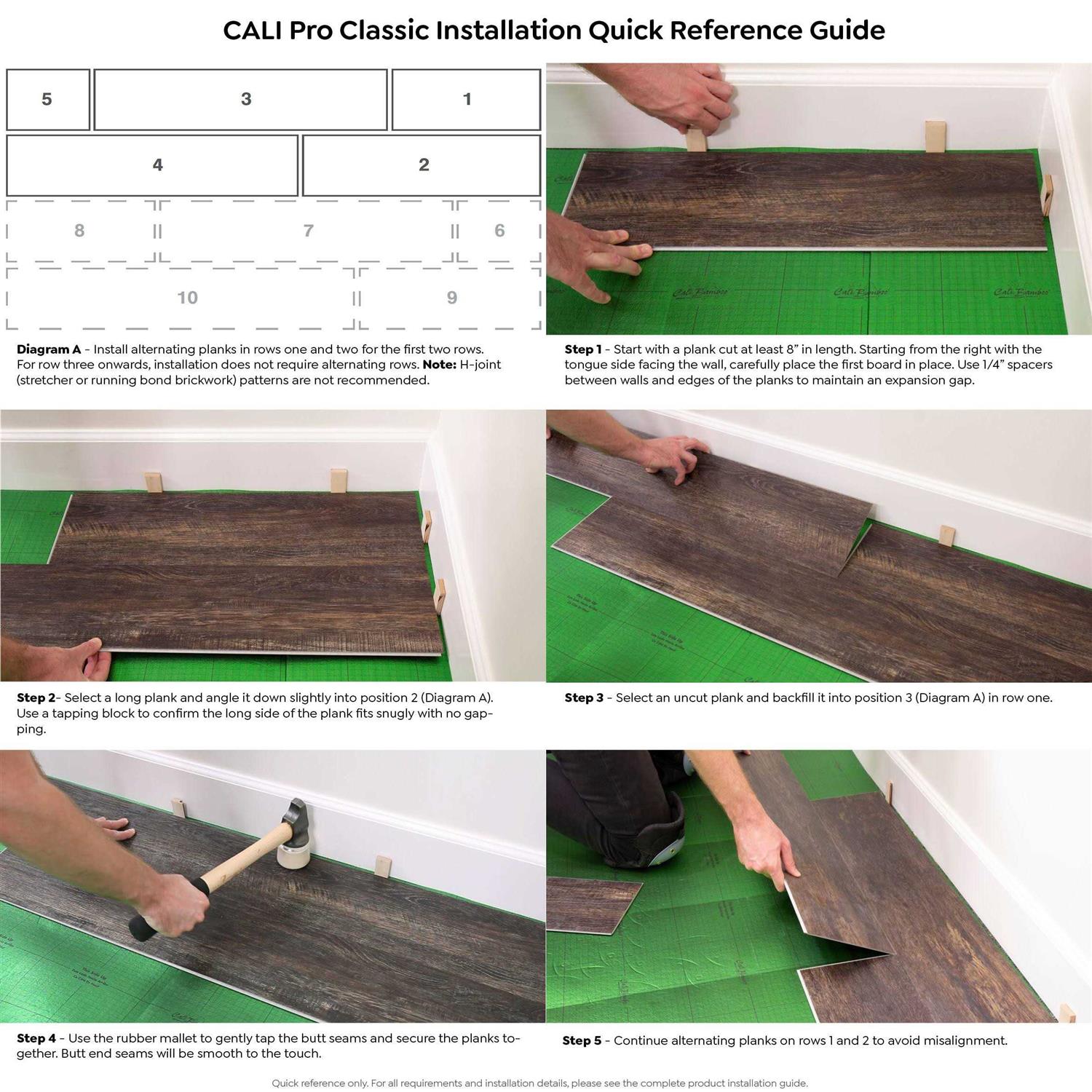 CALI-Gray Ash Classic Vinyl Flooring Sample, with UV Quartz Enhanced ...