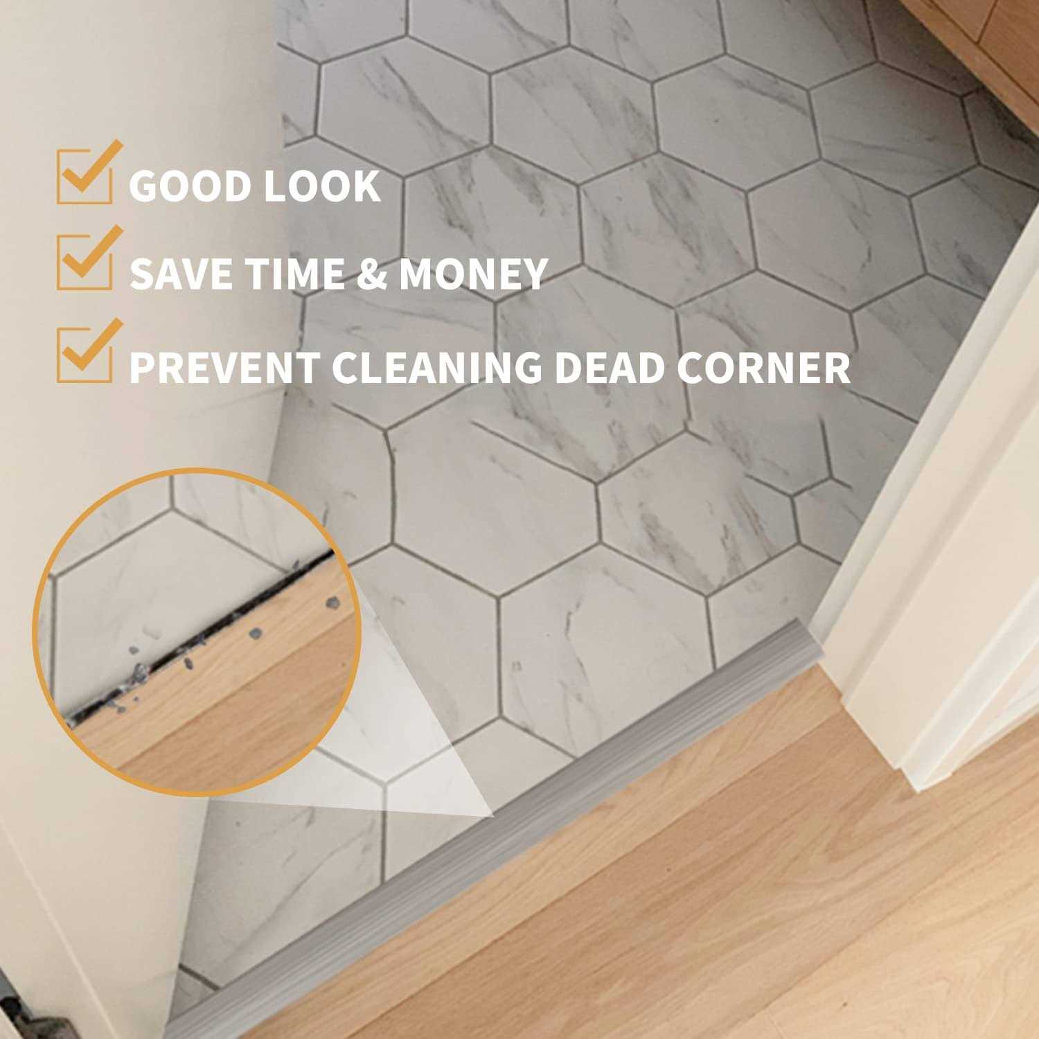 Floor Transition Strip 3.3 Ft Self Adhesive Vinyl Flooring Transition ...