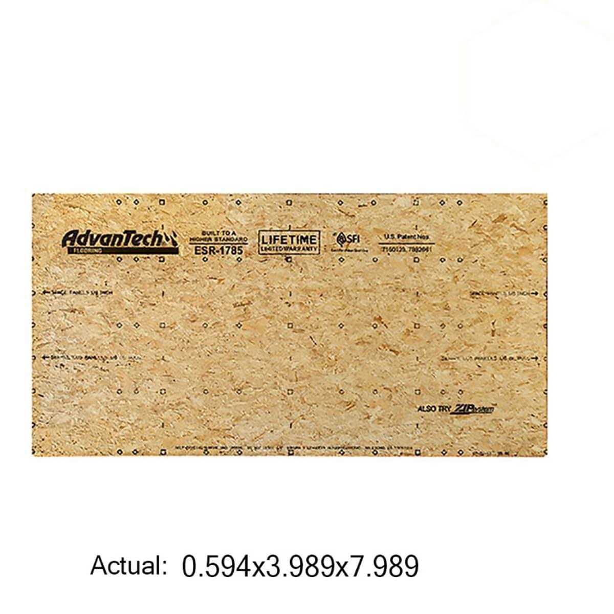 Advantech 23/32-in x 4-ft x 8-ft OSB Subfloor S-16596PC - Shop Hardware Tools for Work and Home
