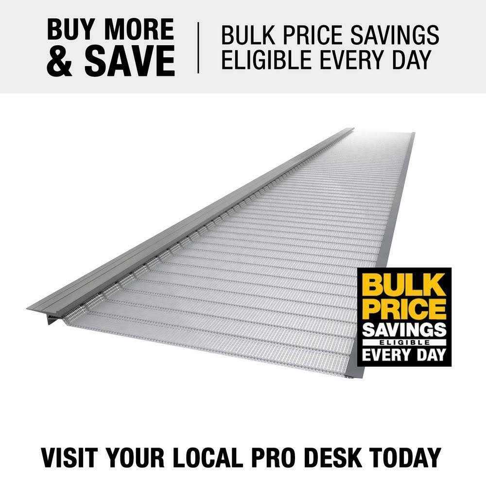 Gutter Guard by Gutterglove 4 ft. L x 5 in. W Stainless Steel Micro ...