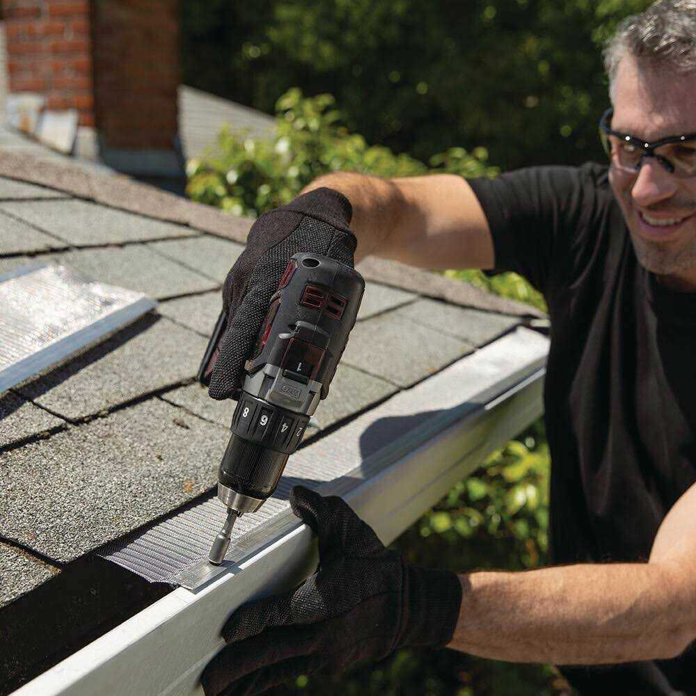 Gutter Guard by Gutterglove 4 ft. L x 5 in. W Stainless Steel Micro ...