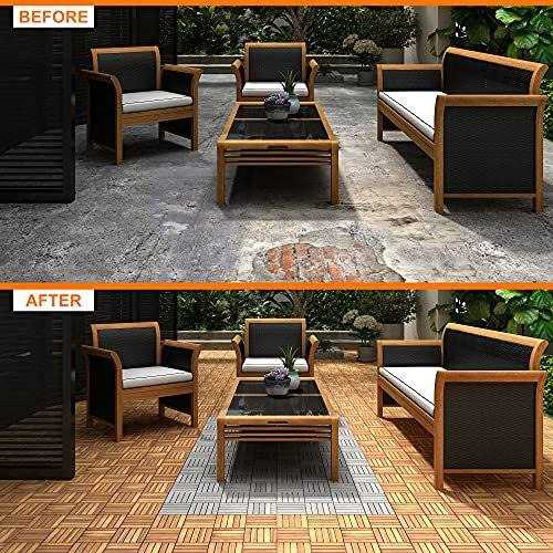 Interbuild Real Wood Interbuild Acacia Hardwood Decking Tilesdecking ...