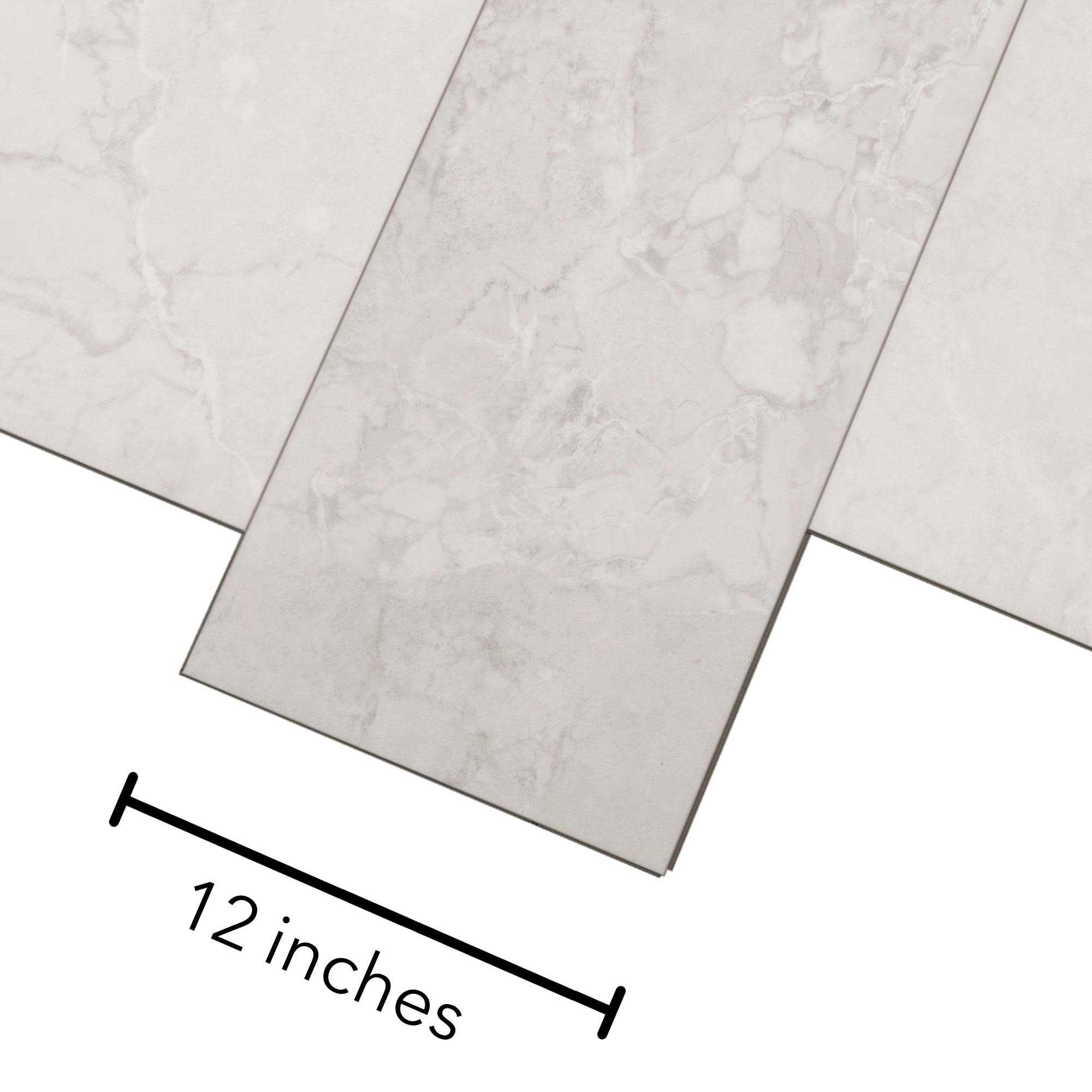 Mohawk Elite Ice Cap Marble 20 MIL x 12 in. W x 24 in. L Click Lock ...