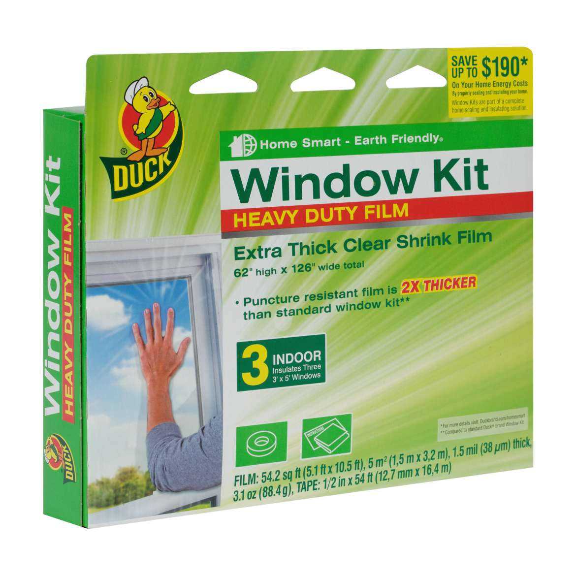 Duck Max Strength Heavy Duty Insulating Film Window Kit - Shop Hardware ...