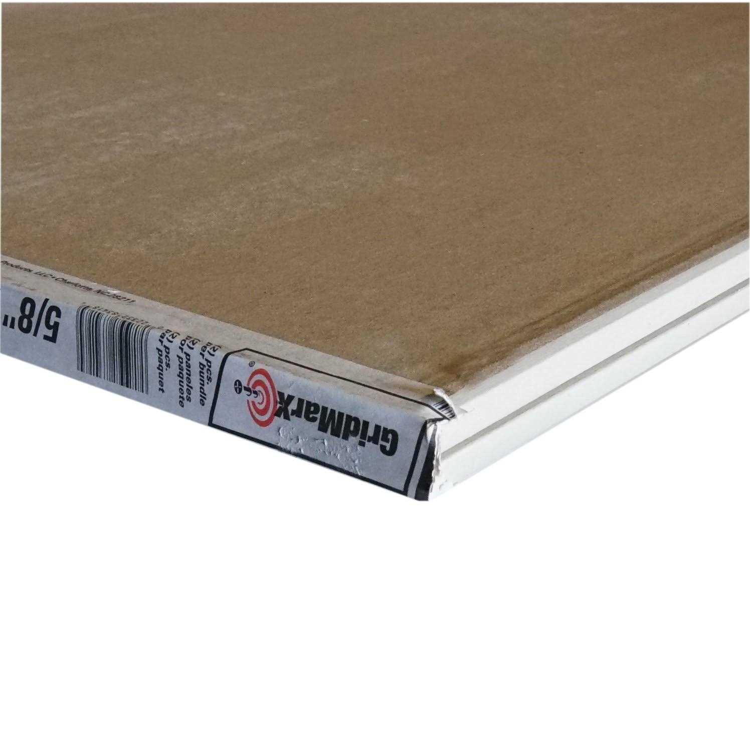Gold Bond 5/8-in x 4-ft x 8-ft Fire-Shield Type x Drywall Panel - Shop ...