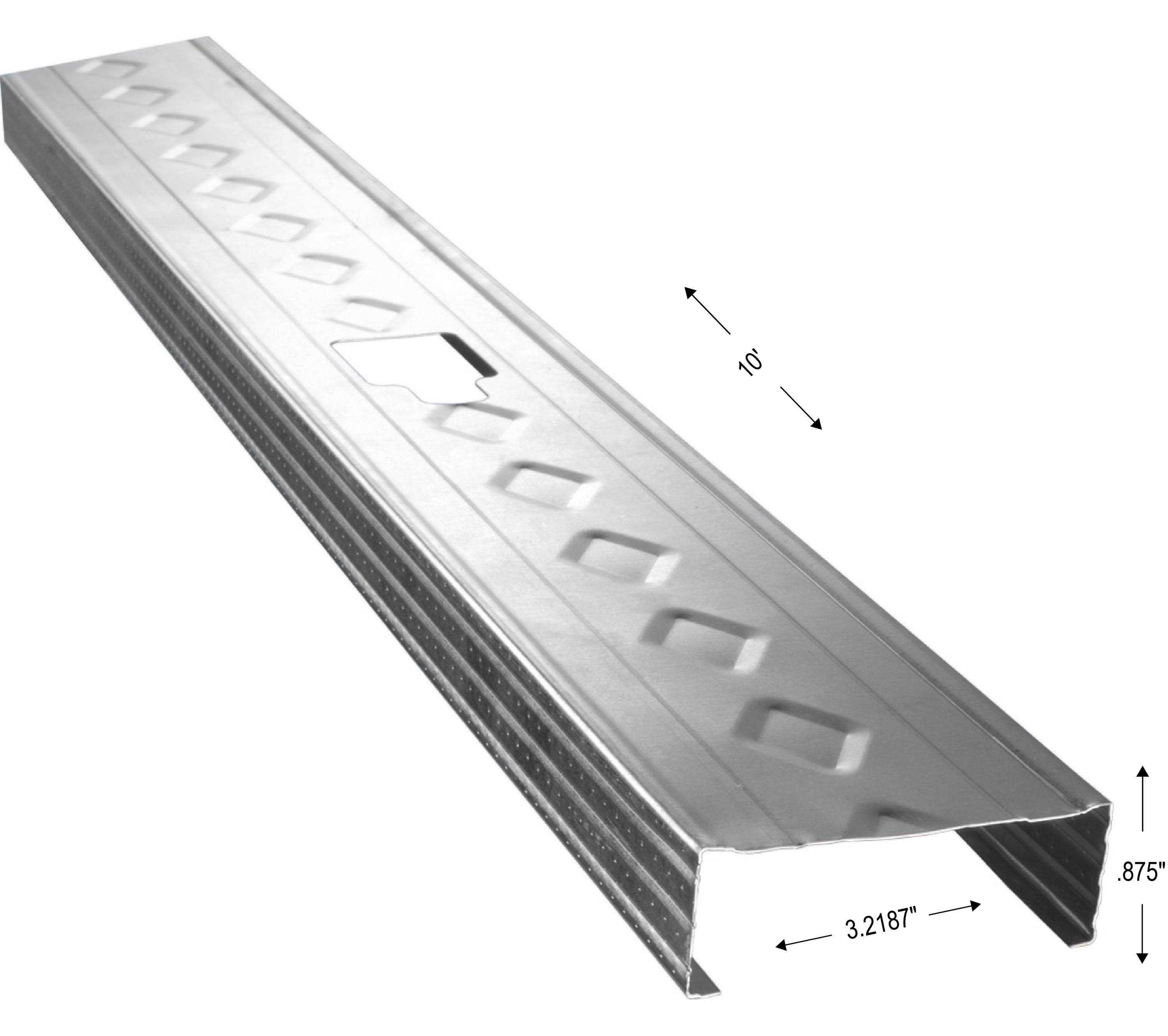 ClarkDietrich Metal Furring Channel 25-Gauge 7/8 in. x 10 ft 226707 ...