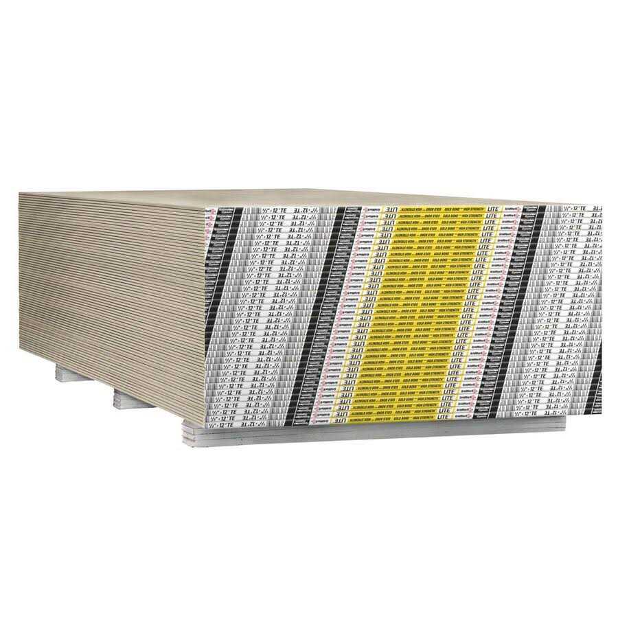 Gold Bond 1/2-in x 4-ft x 12-ft High Strength Lite Drywall Panel ...