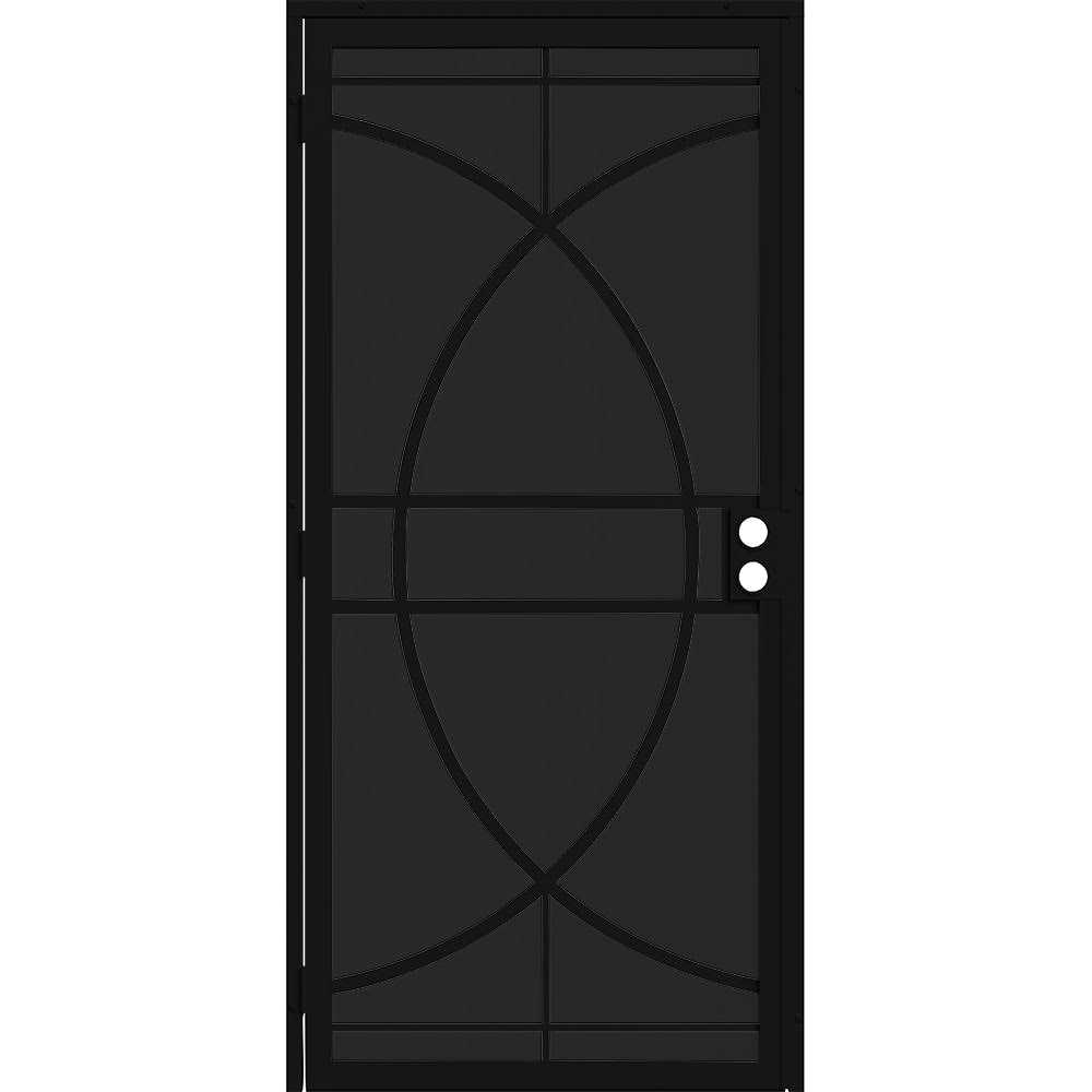 Gatehouse Rio 81 Steel Surface Mount Security Door Black - Shop ...