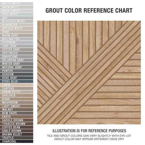 Merola Tile Tangram Wood 17-3/8 in. x 17-3/8 in. Porcelain Floor and ...