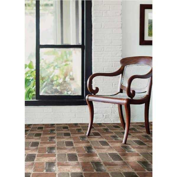 FloorPops Harvard Brick Peel & Stick Floor Tiles - Shop Hardware Tools ...
