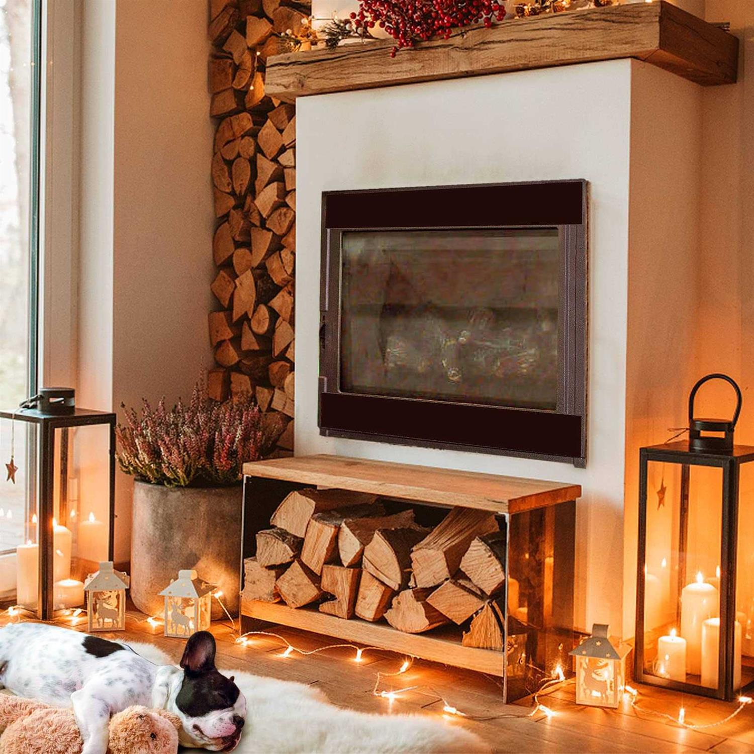 Magnetic Fireplace Draft Stopper 2pcs Fireplace Vent Covers, Screen ...