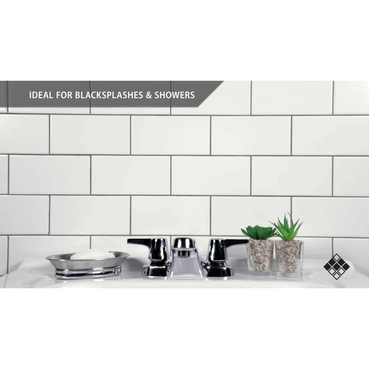 Merola Tile Crown Heights Matte White 3 in. x 6 in. Ceramic Wall Tile ...