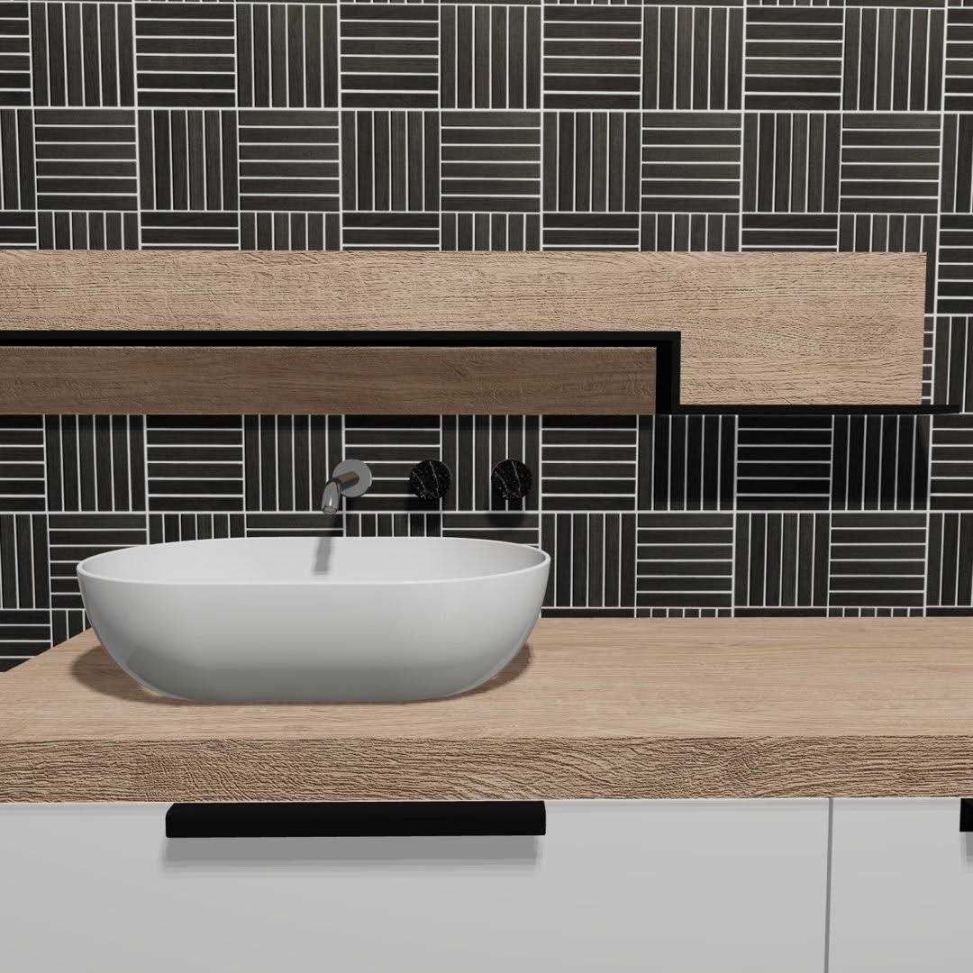 Harmony Grove 1 x 6 Porcelain Wood Look Mosaic Wall & Floor Tile PIXL ...