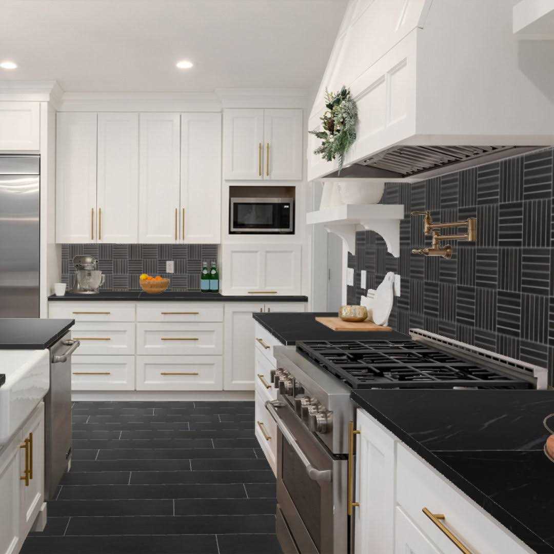 Harmony Grove 1 x 6 Porcelain Wood Look Mosaic Wall & Floor Tile PIXL ...