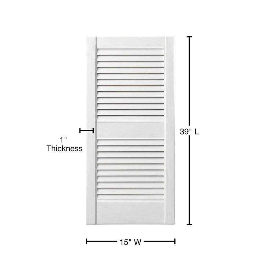 Louvered Shutter Ply Gem Size - Shop Hardware Tools for Work and Home