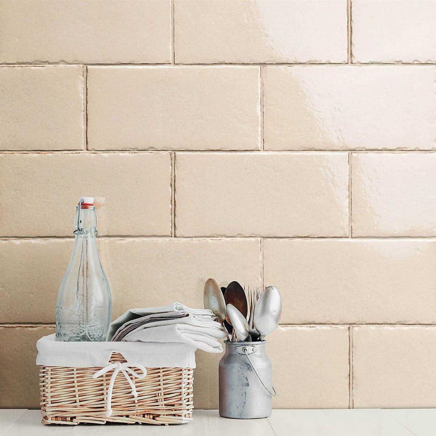 Ivy Hill Tile Winston Beige 6 in. x 12 in. Glazed Wall Porcelain Tile ...