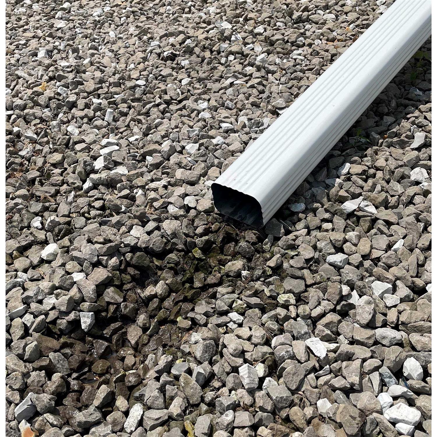 Decorative Rain Gutter Plastic Splash Block with Heavy Duty Spikes ...