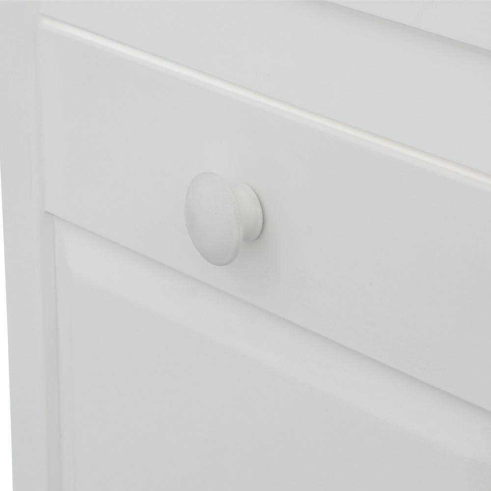 Home Fashion Technologies 80 in. 3 in. Louver/Panel White PVC Composite ...