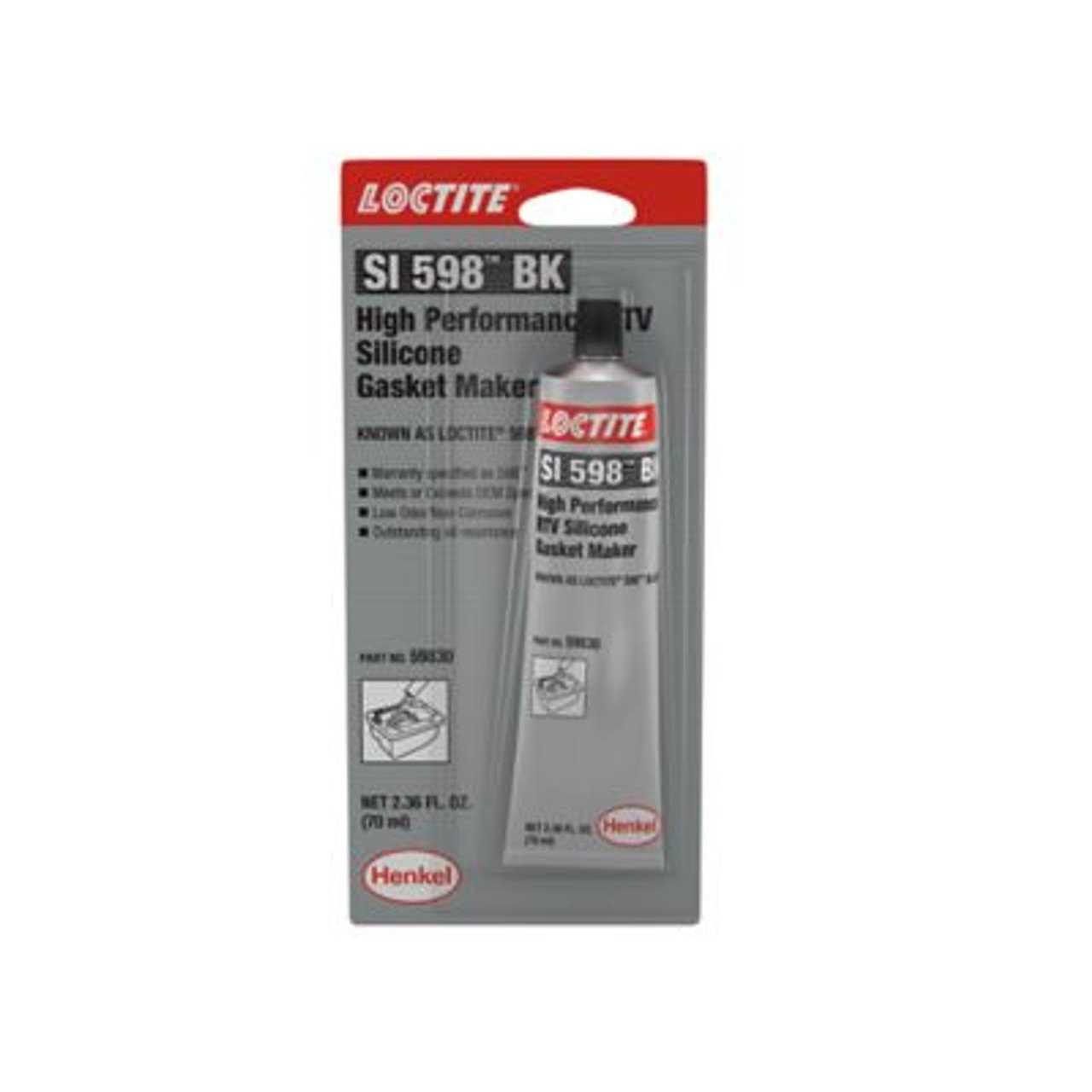 Loctite 598 Black High Performance RTV Silicone Gasket Maker 234609 ...