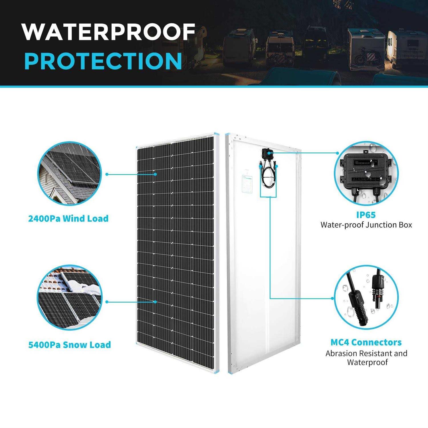 Renogy 200 Watt 12 Volt Monocrystalline Solar Panel - Shop Hardware ...