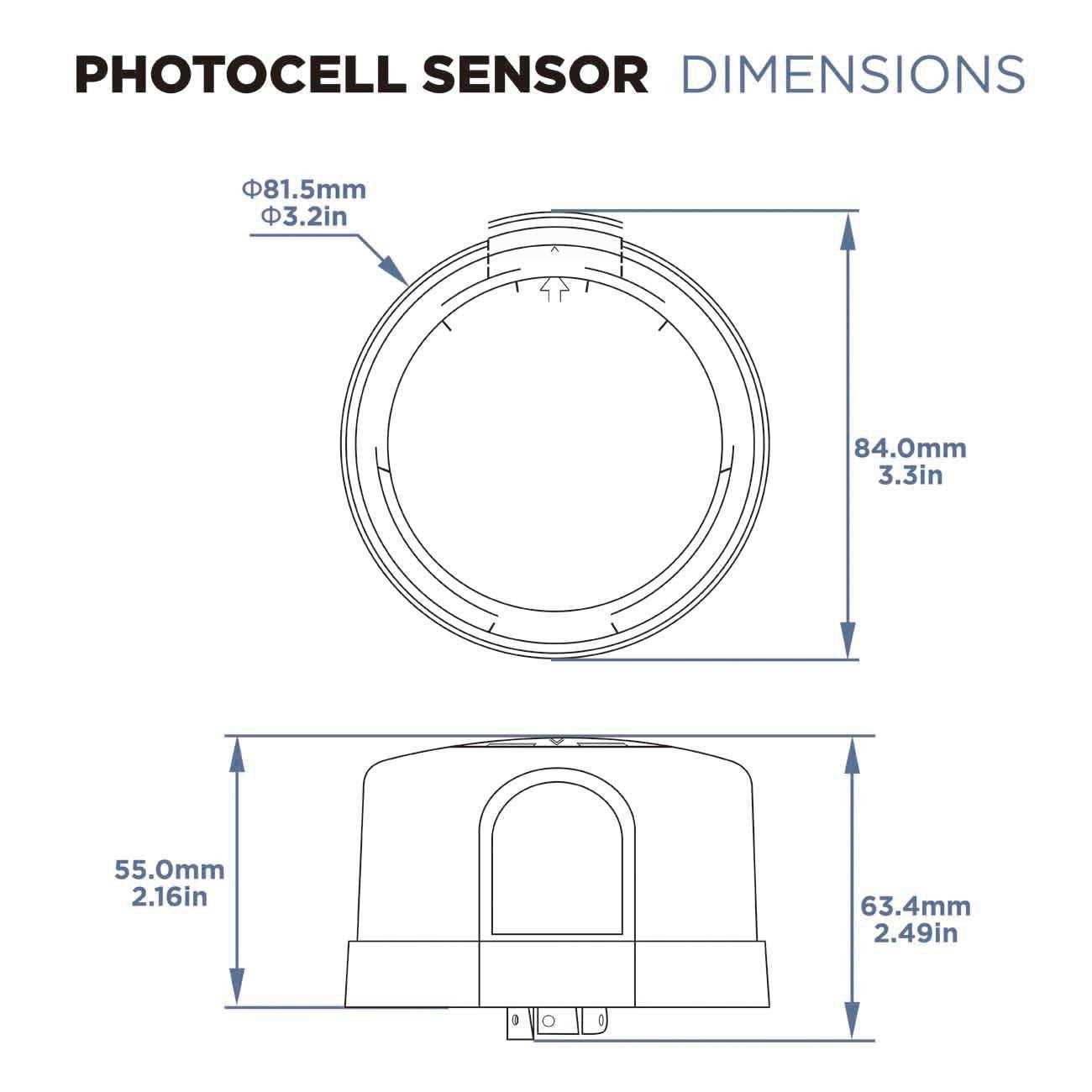 Twist Lock Photocell for Outdoor Lights UL Listed Auto On Off Photocell ...